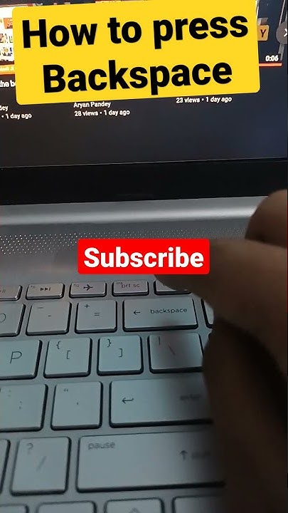 How to hit Backspace - YouTube