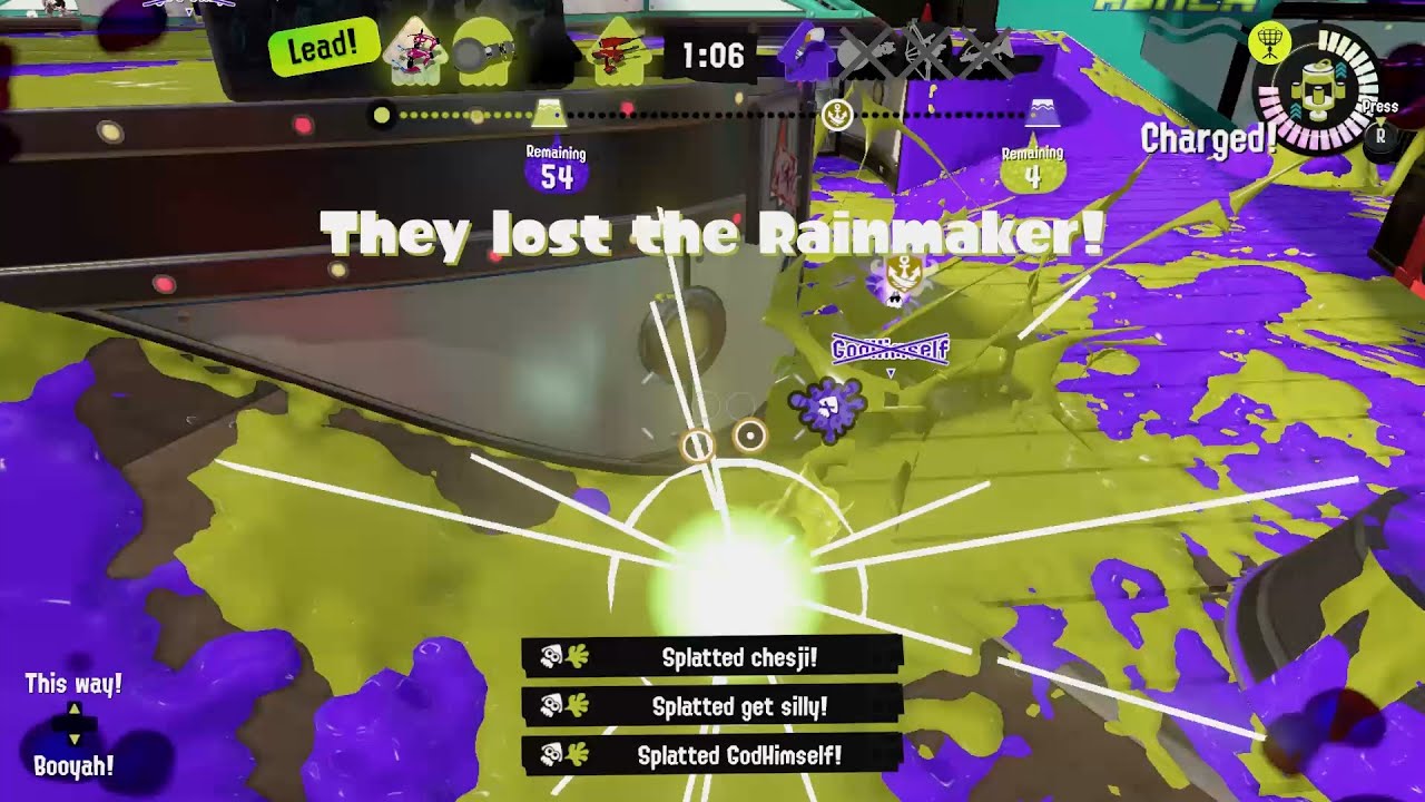 Winning a 3vs4 in Rainmaker | Splatoon 3 - YouTube