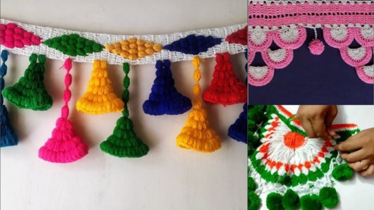 Beautiful get parda designs🌟Toran designs🌟Woolen get toran designs🌟# ...