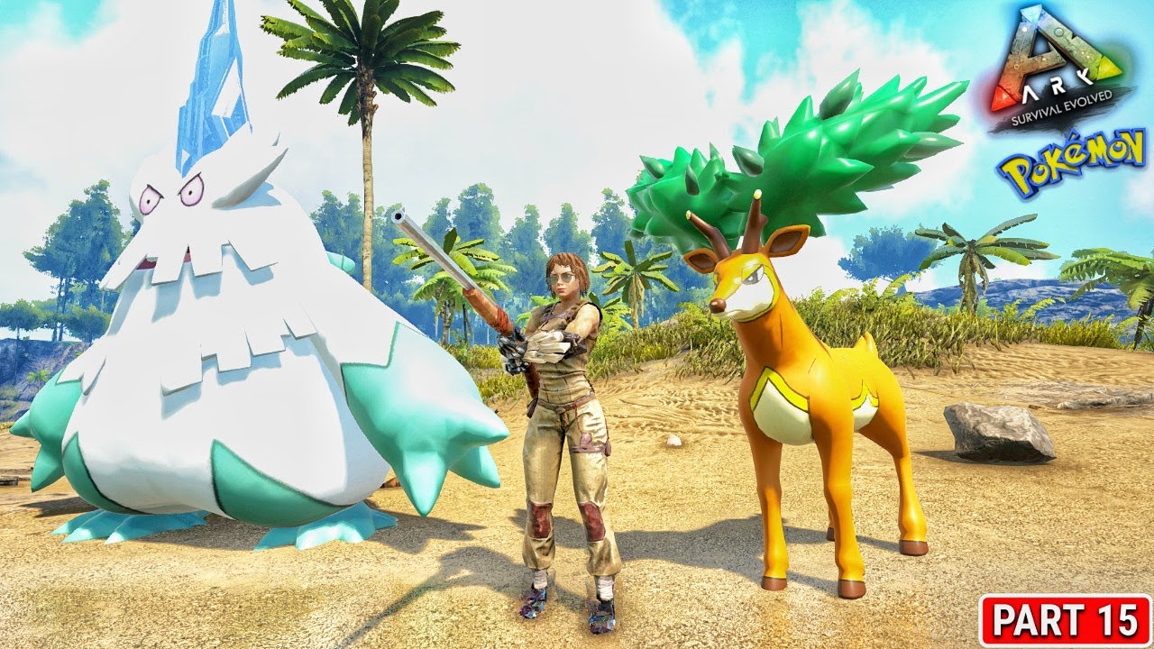 Shiny Summer Sawsbuck And Shiny ? Taming 🔥🔥🔥 : ARK Pokemon World : ARK ...