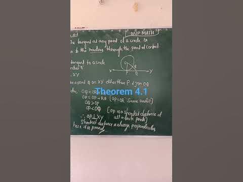 Theorem 4.1 circle class 10. - YouTube
