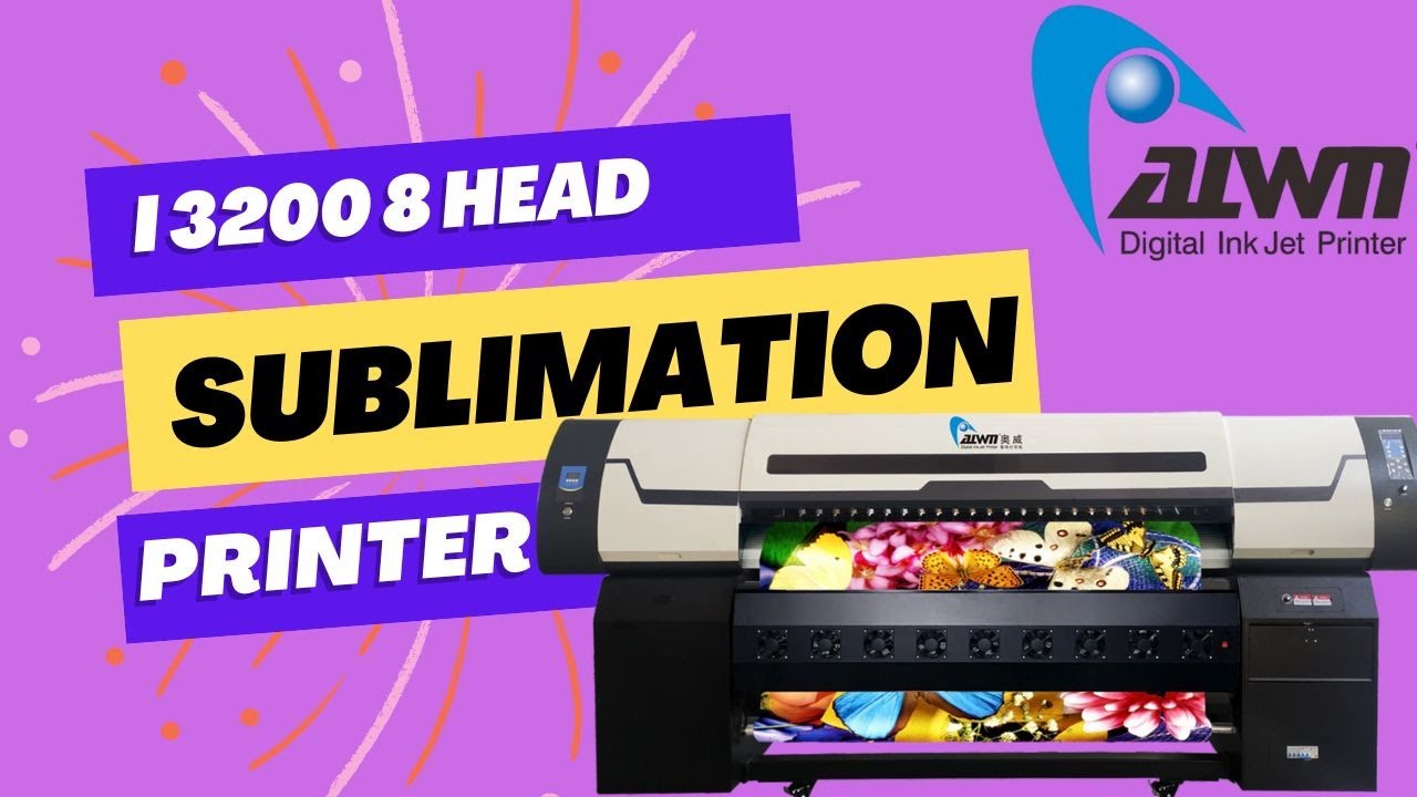 ALLWIN 8 Head Sublimation Printer - YouTube