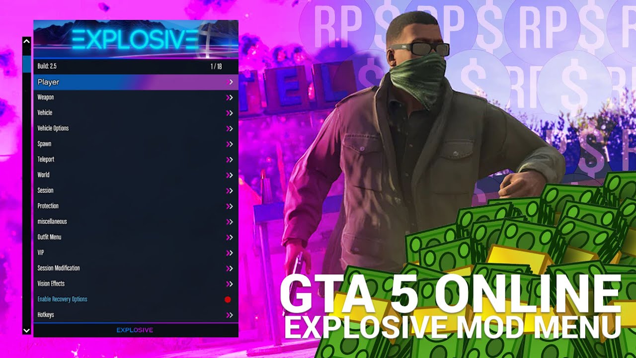 *UNDETECTED* GTA 5 ONLINE EXPLOSIVE PAID MOD MENU w/ Recovery ...