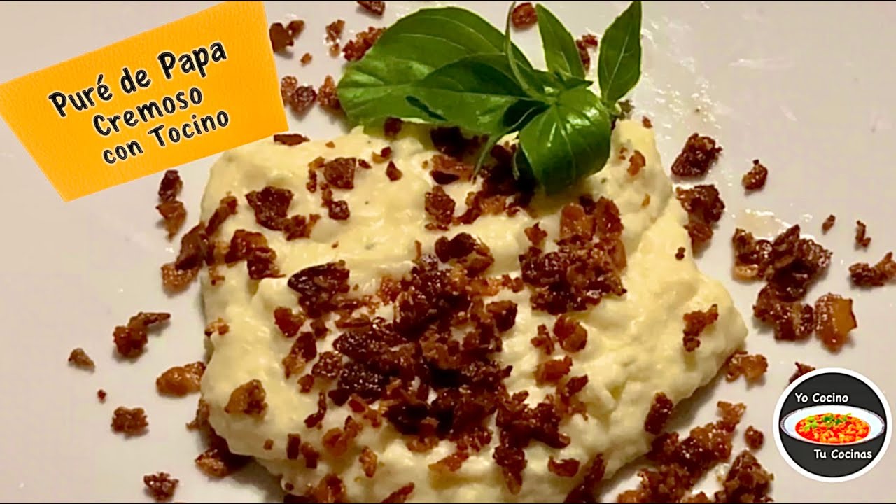 Puré de Papa con Tocino | Receta Fácil y Cremosa - YouTube
