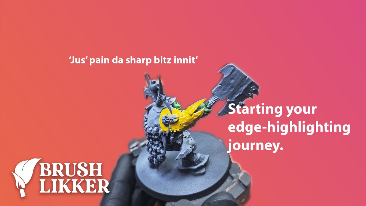 Edge Highlighting Warhammer Miniatures - Easy to follow tutorial - YouTube