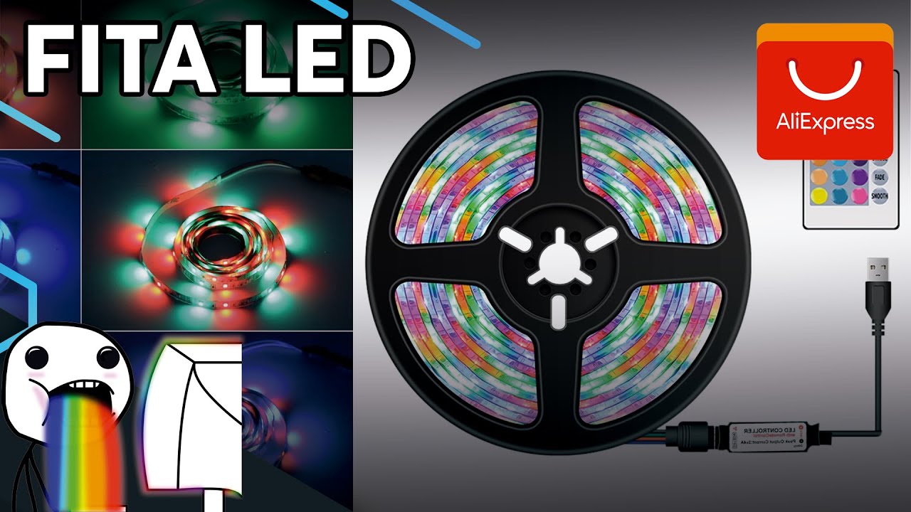 FITA LED USB DO ALIEXPRESS, VALE A PENA? - YouTube