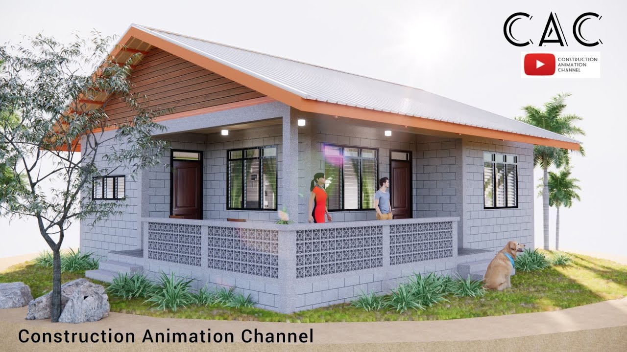 Simple Farmhouse | Tropical House| 10x9m | Two Bedroom - YouTube
