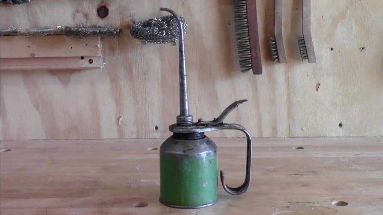 Refurbishing an Antique Oil Can - YouTube