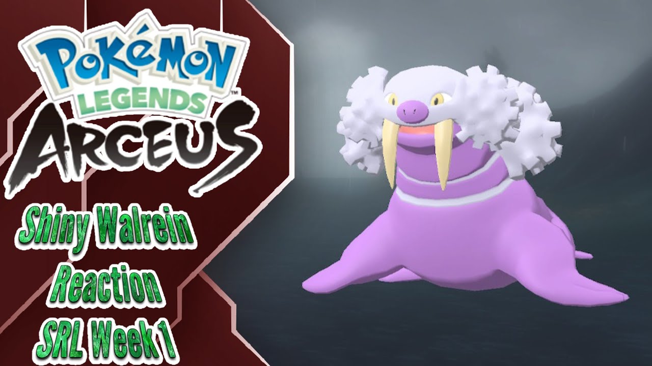 SRL Week 1: 1st SHINY ALPHA! Shiny Alpha Walrein! Pokemon Legends ...