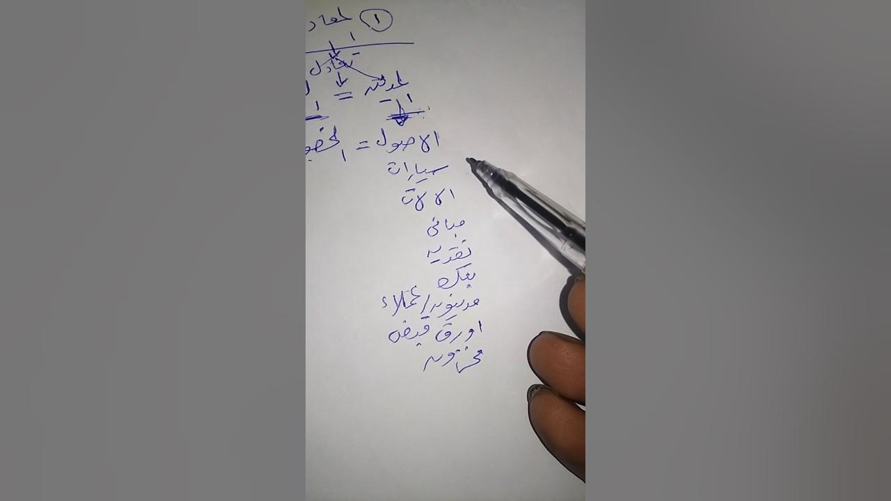 المعادلة المحاسبية محاسبة ماليه Youtube