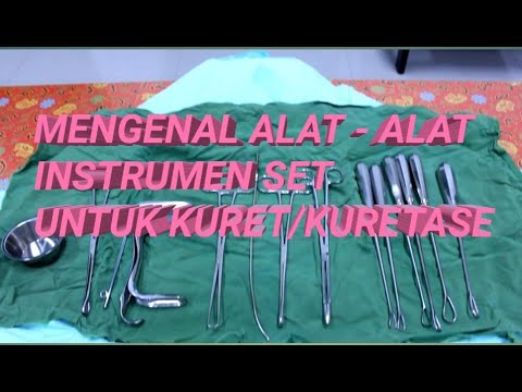 MENGENAL ALAT - ALAT INSTRUMEN SET UNTUK KURET/KURETASE - YouTube