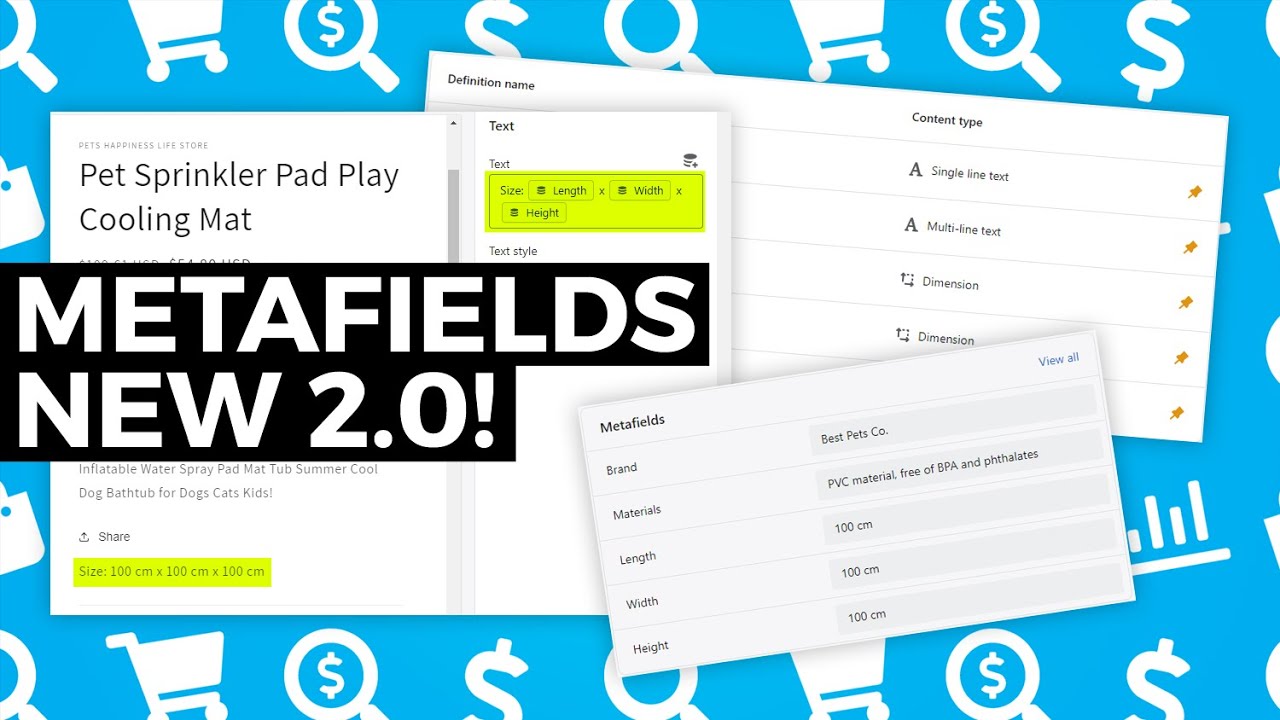 Easy Shopify Metafields Tutorial No Coding Youtube