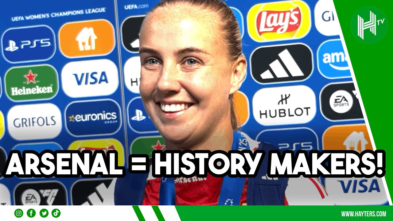 WE’VE MADE HISTORY! Beth Mead EMOTIONAL after Arsenal STUN Barcelona ...