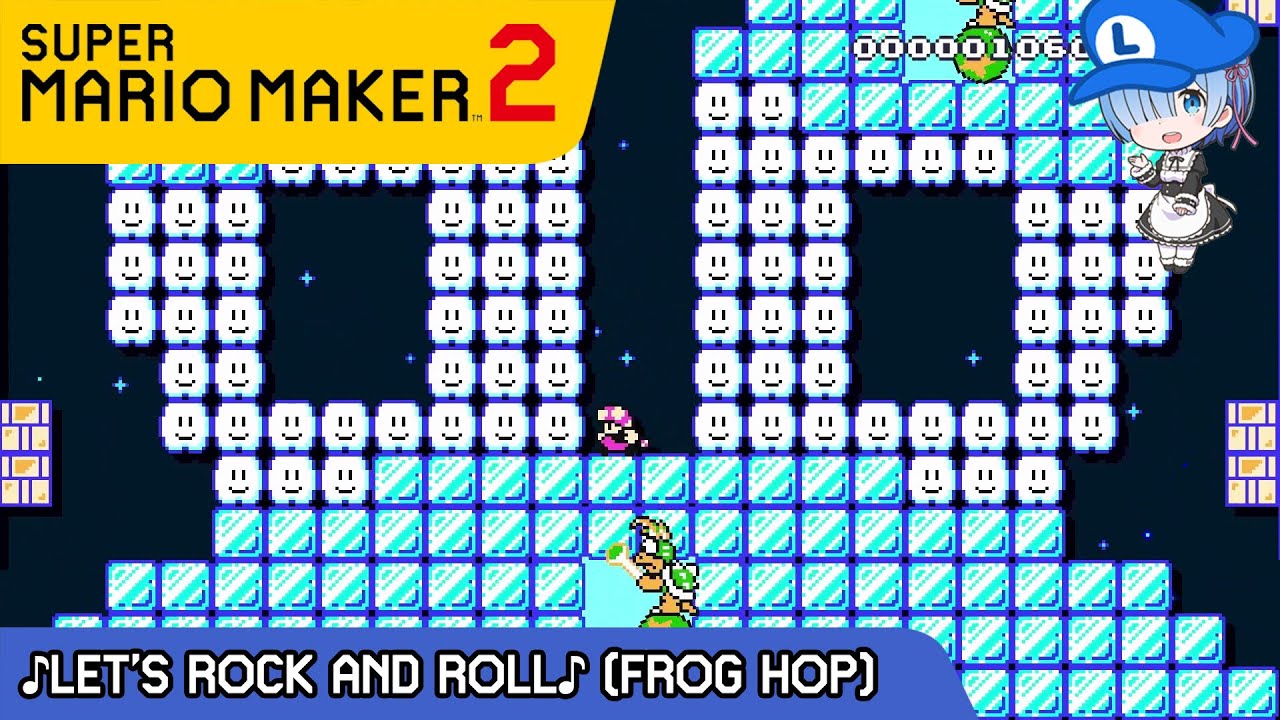 ♪Let's Rock and Roll♪ (Frog Hop) - RHYTHM HEAVEN in Mario Maker 2 ...