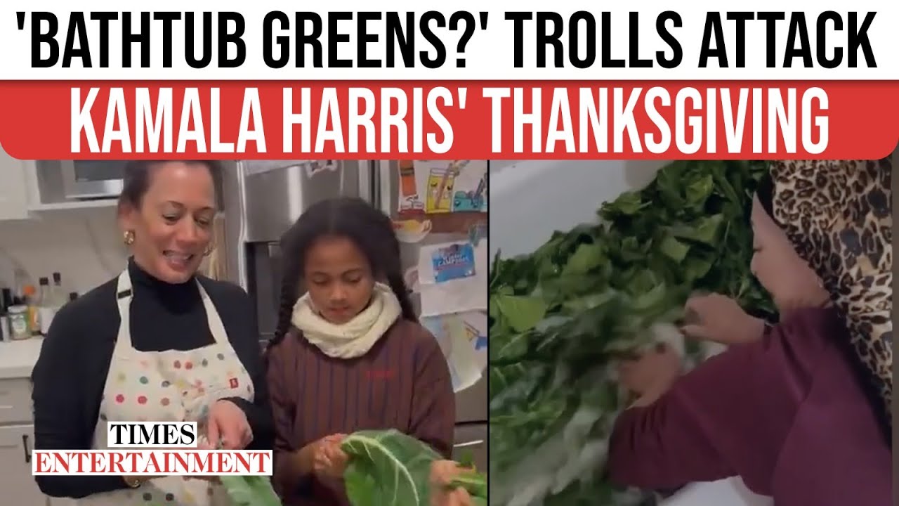 Kamala Harris BRUTALLY Trolled On Thanksgiving Cooking Video; 'Bathtub ...