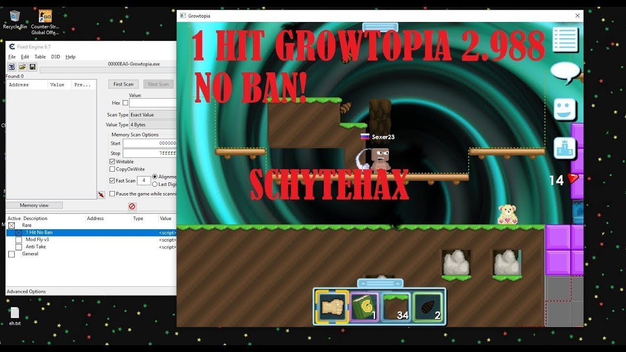 Xtreme V1.1 2.988 1 Hit Growtopia Trainer! - YouTube