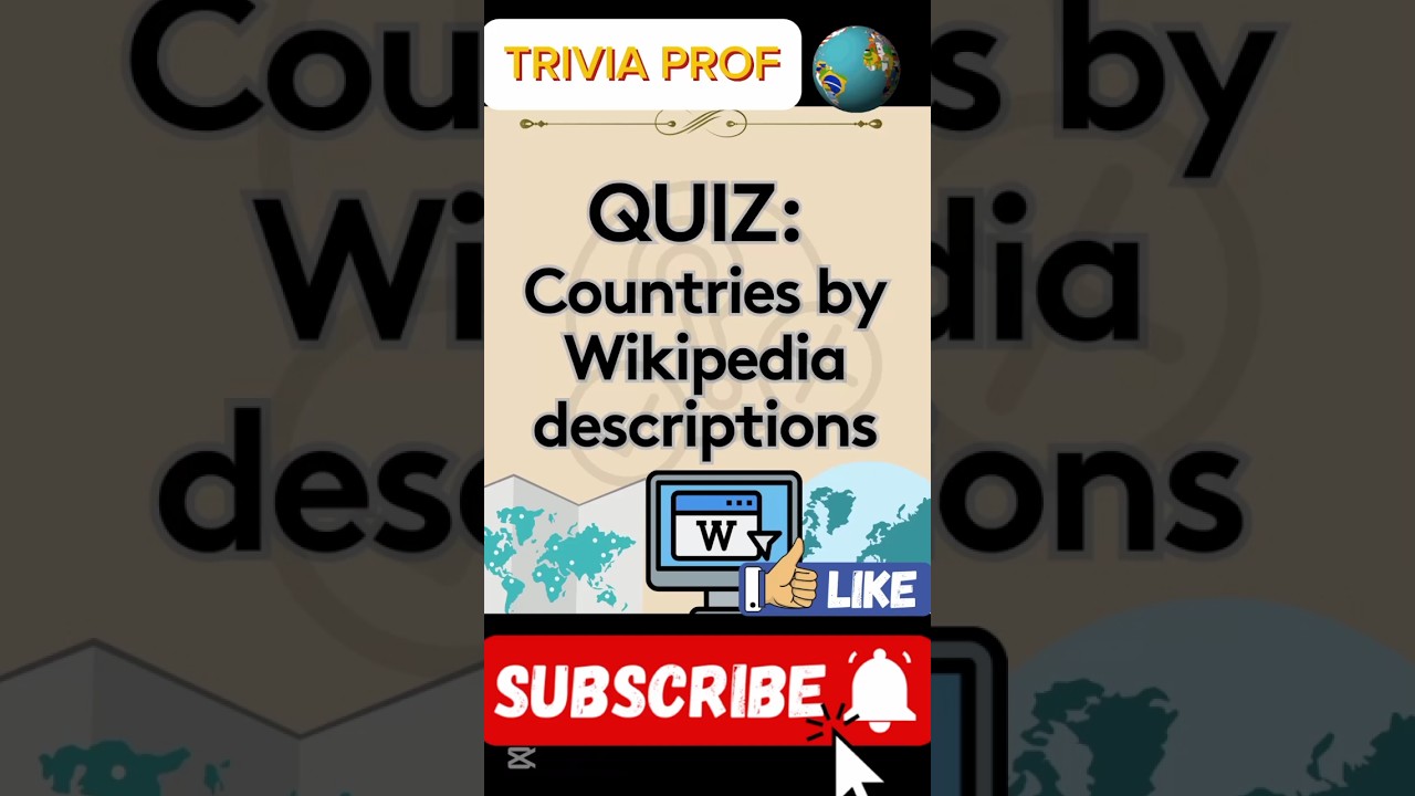 You may know this trivia question but does Wikipedia agrees ? # ...