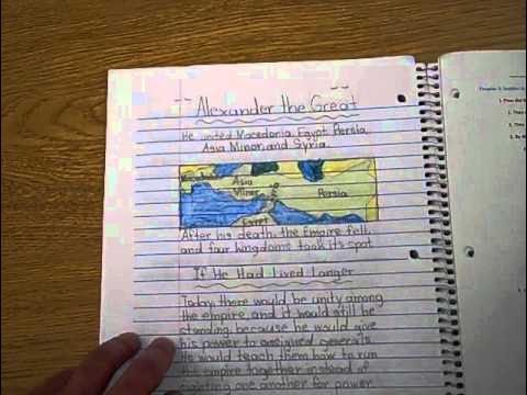 Social Studies Interactive Notebook Example - YouTube