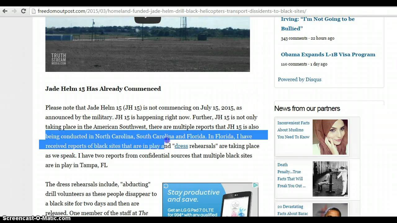 Jade Helm 15 Update - YouTube