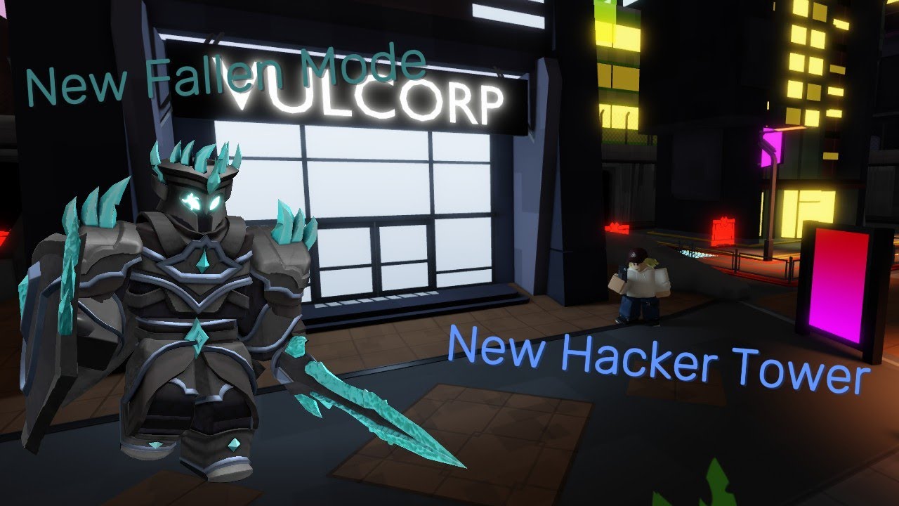 *NEW* Hacker tower Vs. Fallen Mode || TDS - YouTube
