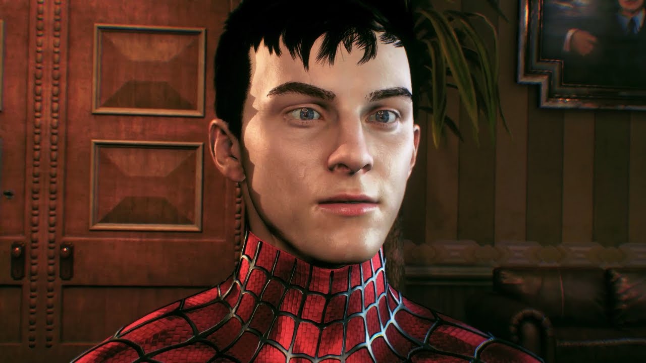 SPIDERMAN Mod Suit Unmasking Scene in Batman Arkham Knight - YouTube