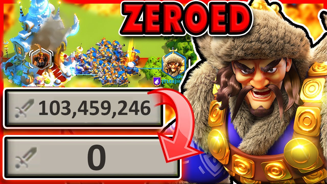 ZEROING 100M Power Player & DOZENS MORE in Rise of Kingdoms - YouTube