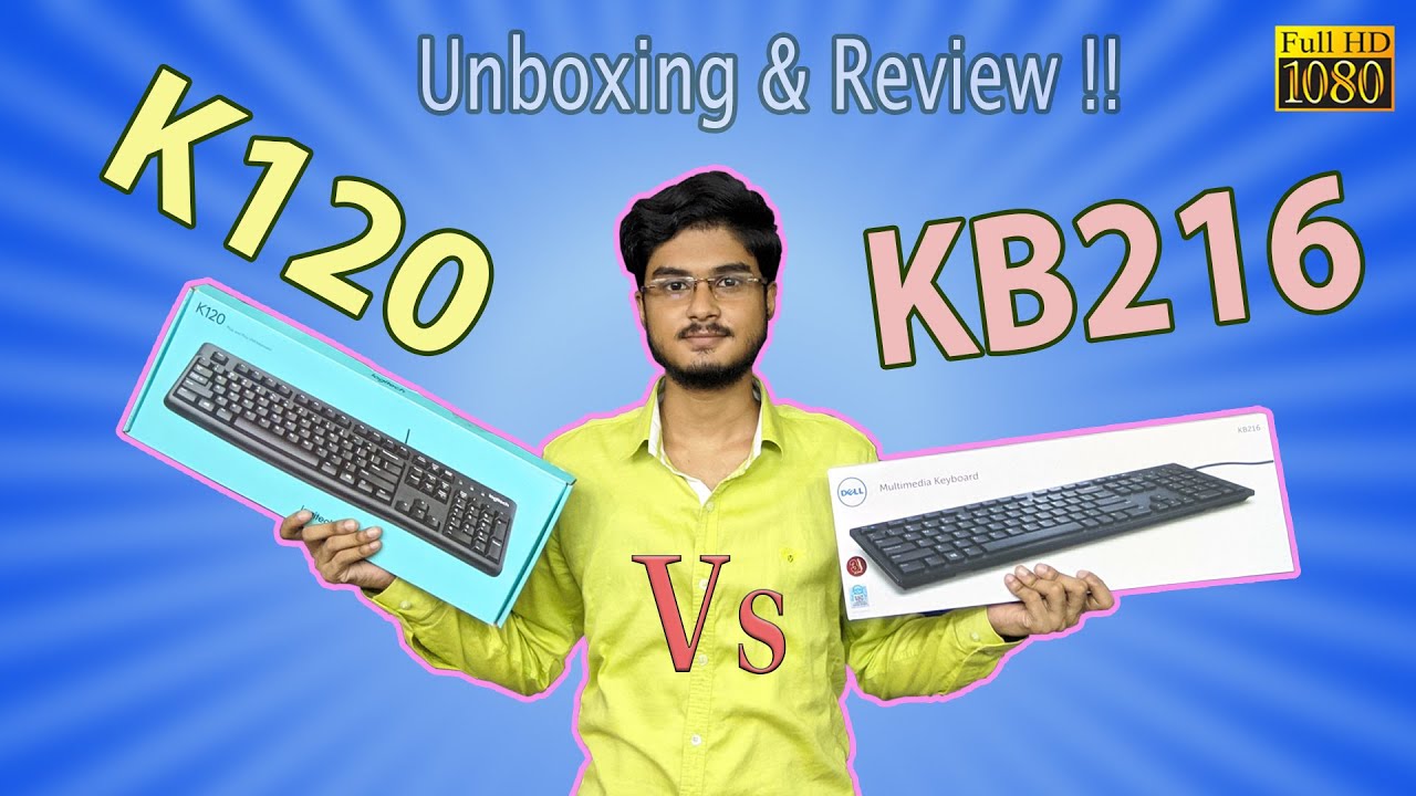 Dell KB216 keyboard Unboxing & Review in Bangla | Dell KB216 vs Logitech K120 | Dev2D - YouTube