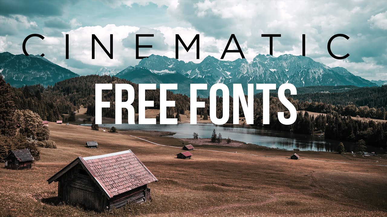 The BEST FREE Fonts for VIDEOS - YouTube