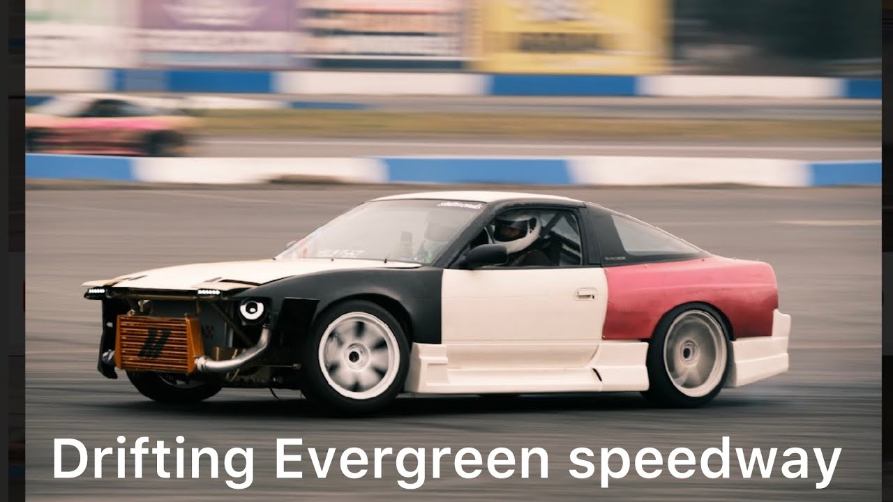 Drifting Evergreen speedway! - YouTube