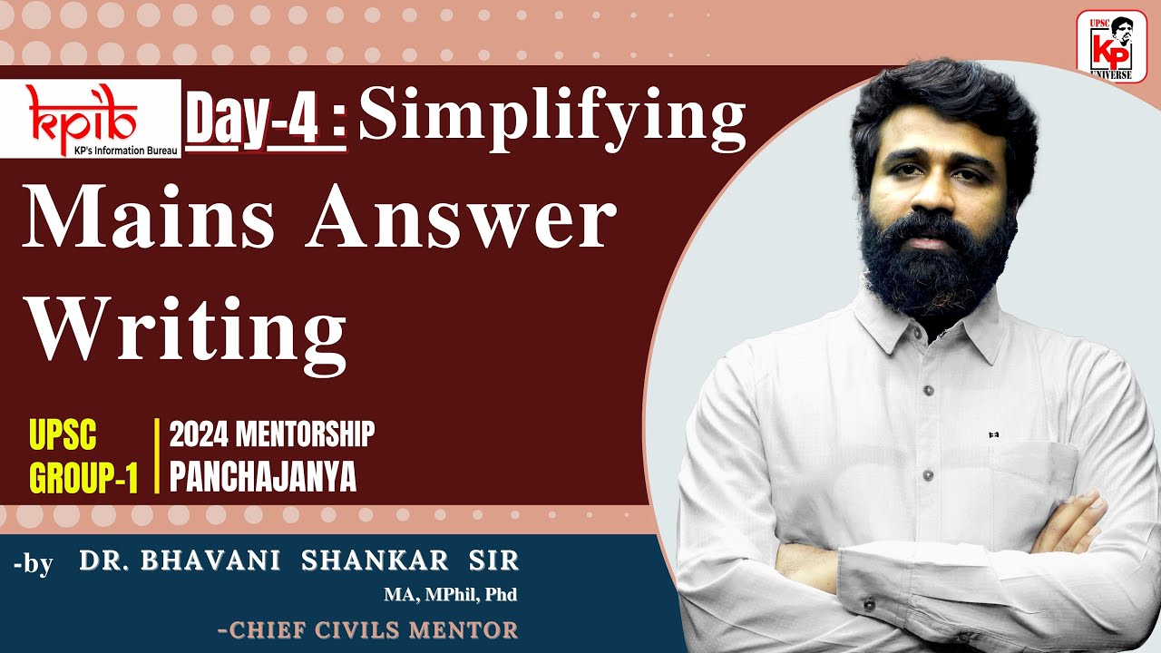 KPIB_Day- 4 || Simplifying Mains Answer Writing from PIB and Hindu ...