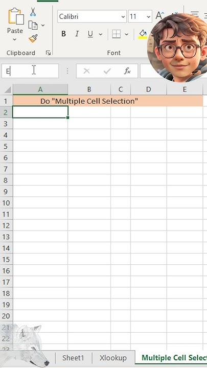 How to do Multiple Cell Selection via Name and Address BOX #excel #function - YouTube