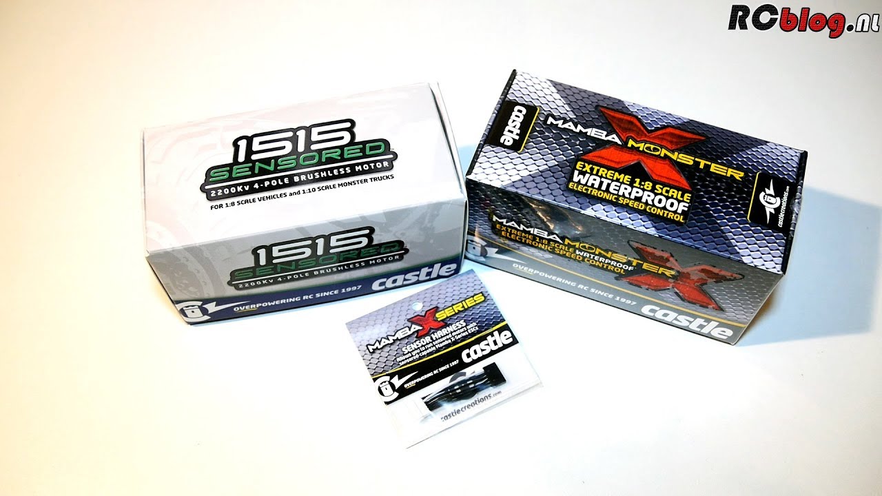 Castle Creations Mamba Monster X 2200KV Sensored (NL) - YouTube