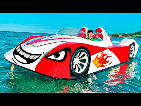 Summer Vacation - Den ride by Car and Jet Ski on the sea