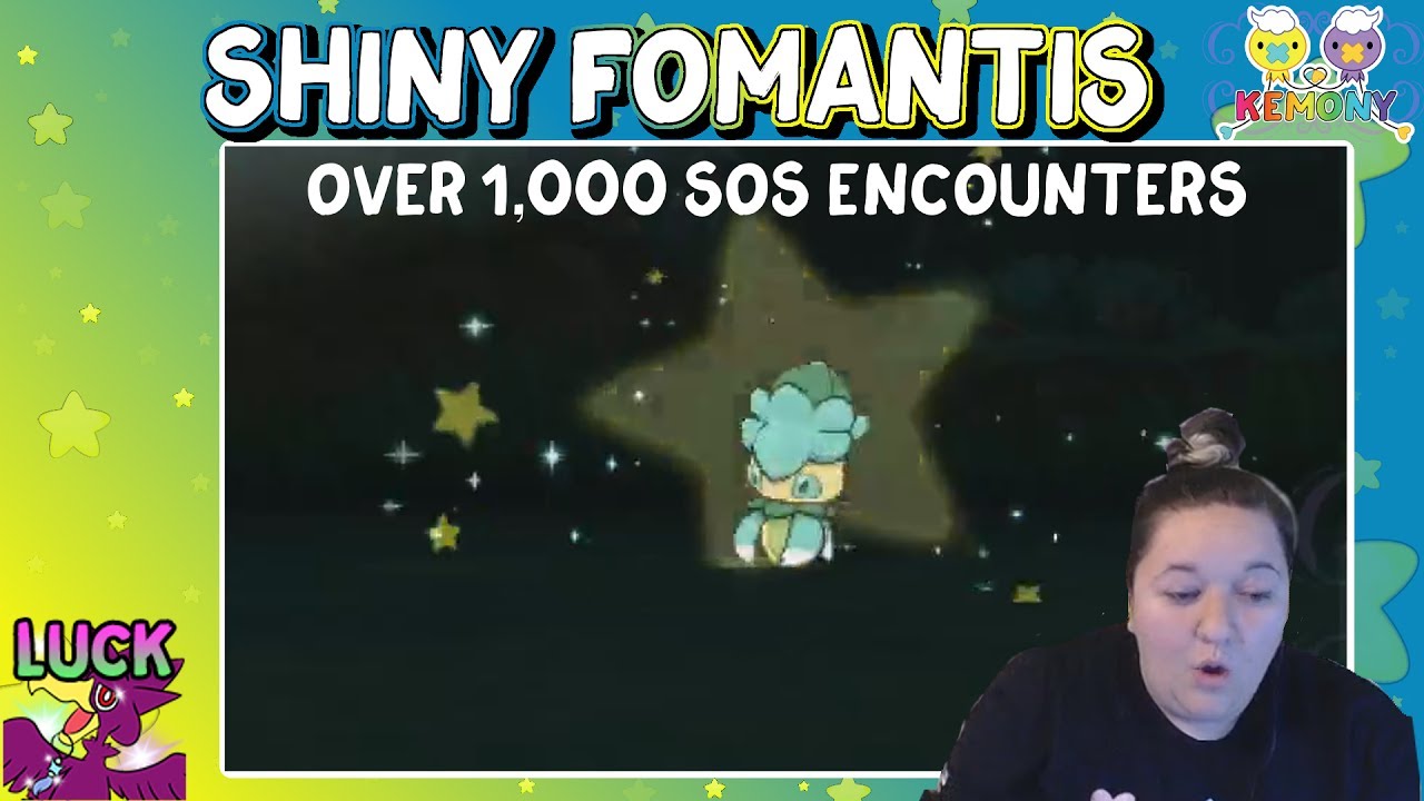 SHINY FOMANTIS Pokemon Sun and Moon Shiny Hunt LIVE 1000+ Encounters ...