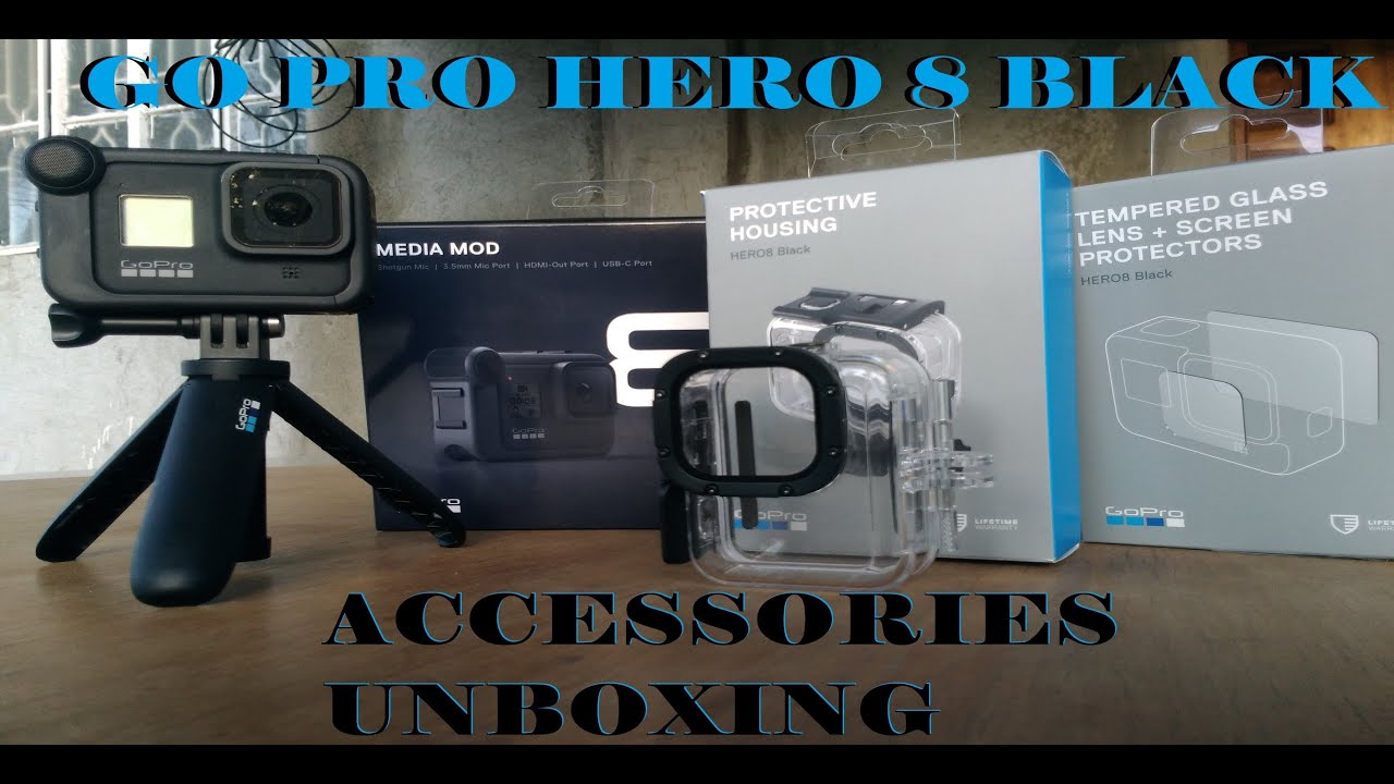 UNBOXING OF GOPRO HERO 8 BLACK - MEDIA MOD, PROTECTIVE CASE AND ...