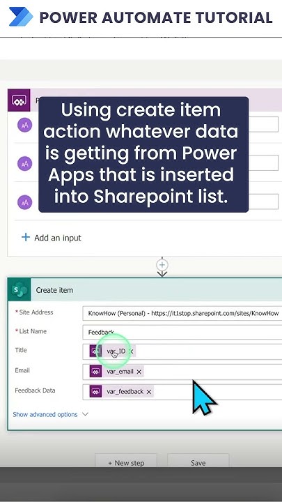 How to insert data in SharePoint List using Power Automate? - YouTube