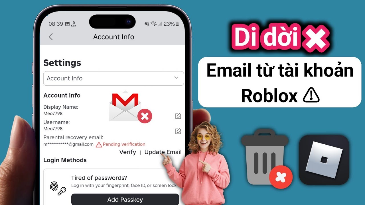 Cách Xóa Email Trong Roblox - Gỡ Bỏ Email (Gmail) Trong Roblox (2025 ...