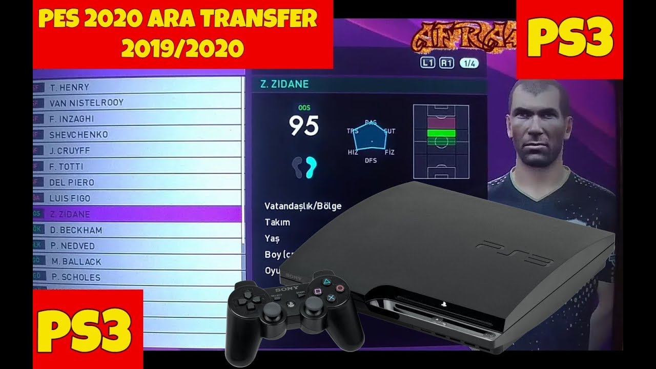 [PS3] PES 2020 - ARA SEZON TRANSFER YAMASI PATCH 2019/2020 - PS3 - YouTube