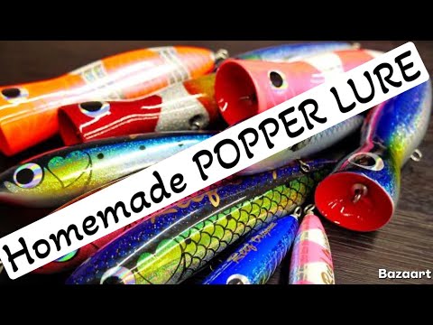 Homemade POPPER lure # Tamil #அடஞ்சேரி கொடுவா மீன்# gulf Fisherman ...