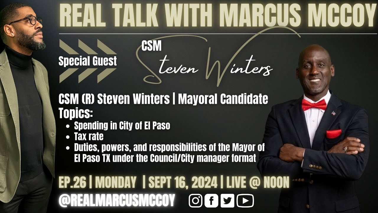 Sept 16, 2024 Live at Noon with Guest: CSM (R) Steven Winters, El Paso ...