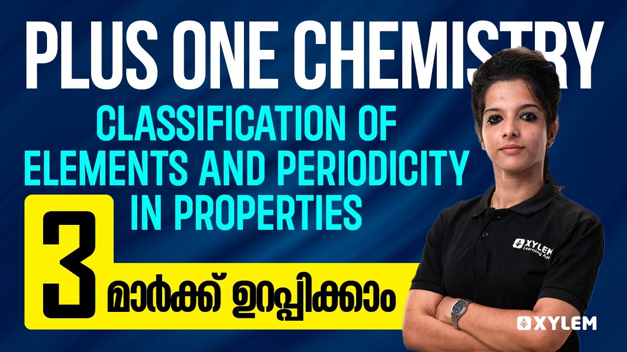 Plus One Chemistry - Classification of Elements and Periodicity in ...