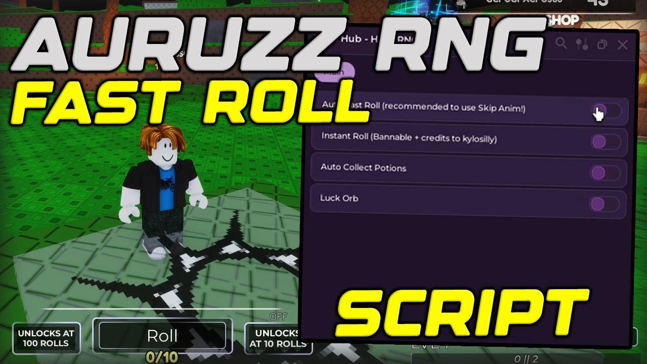 [NEW] Auruzz RNG Best Script Gui Auto Fast Roll, Auto Collect Lucky ...