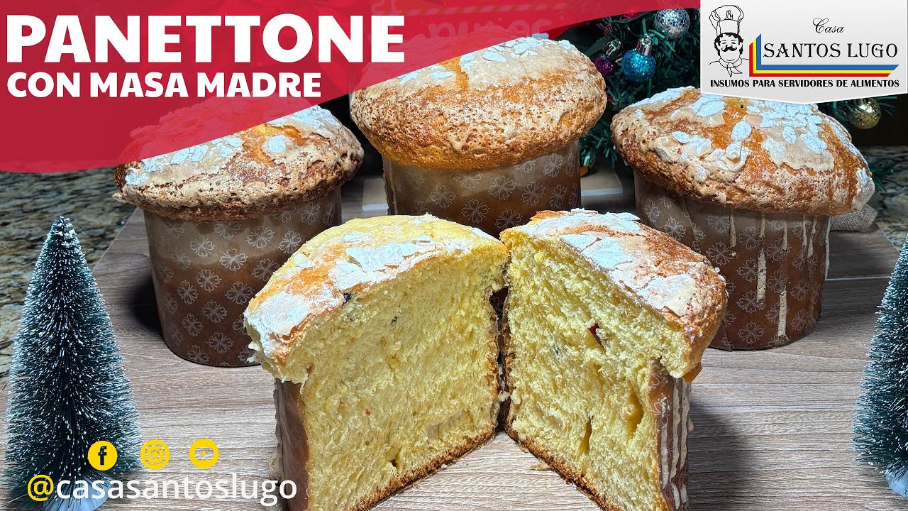 Cómo hacer PANETTONE con Masa Madre ⭐Receta Completa⭐ - YouTube