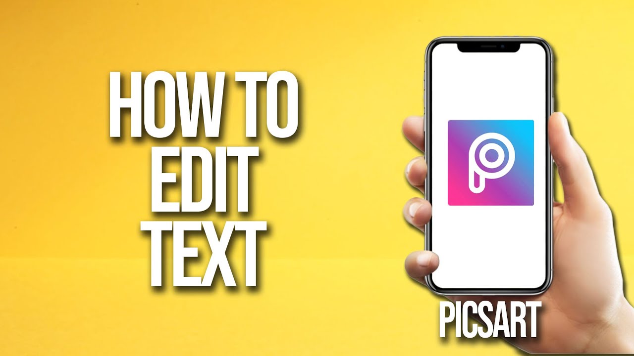 How To Edit Text Picsart Tutorial - YouTube