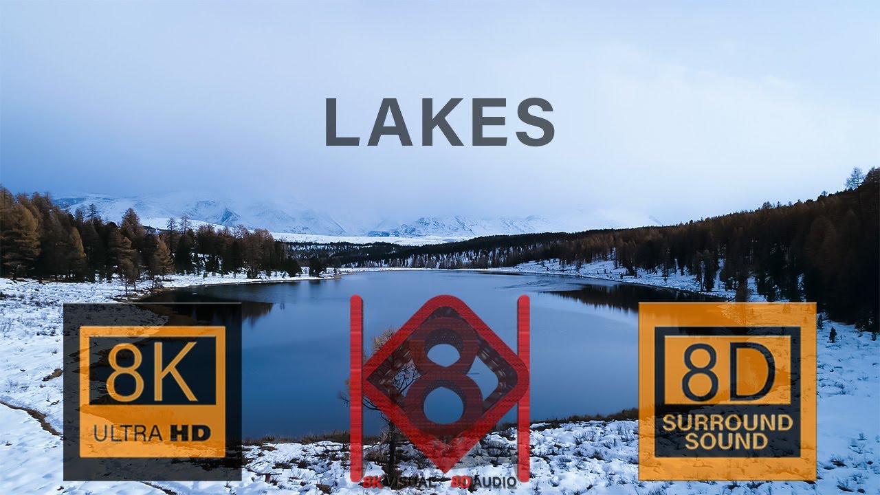 LAKES - A Large Body of Water in 8K Video Ultra HD with 8D Relaxing ...