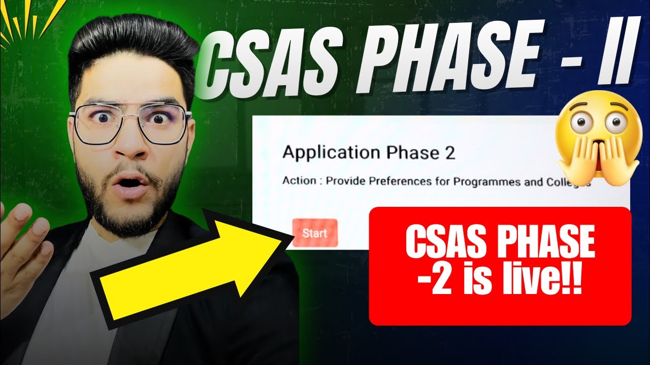 🚨🤯CSAS PHASE II LIVE ‼️ Don't Do These mistakes 😱 #cuet # ...