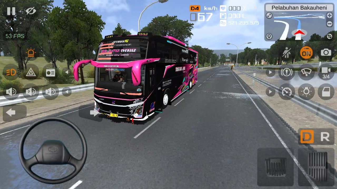 Black Pink ke Pel. Bakauheni - Bus Simulator Indonesia Bussid - YouTube