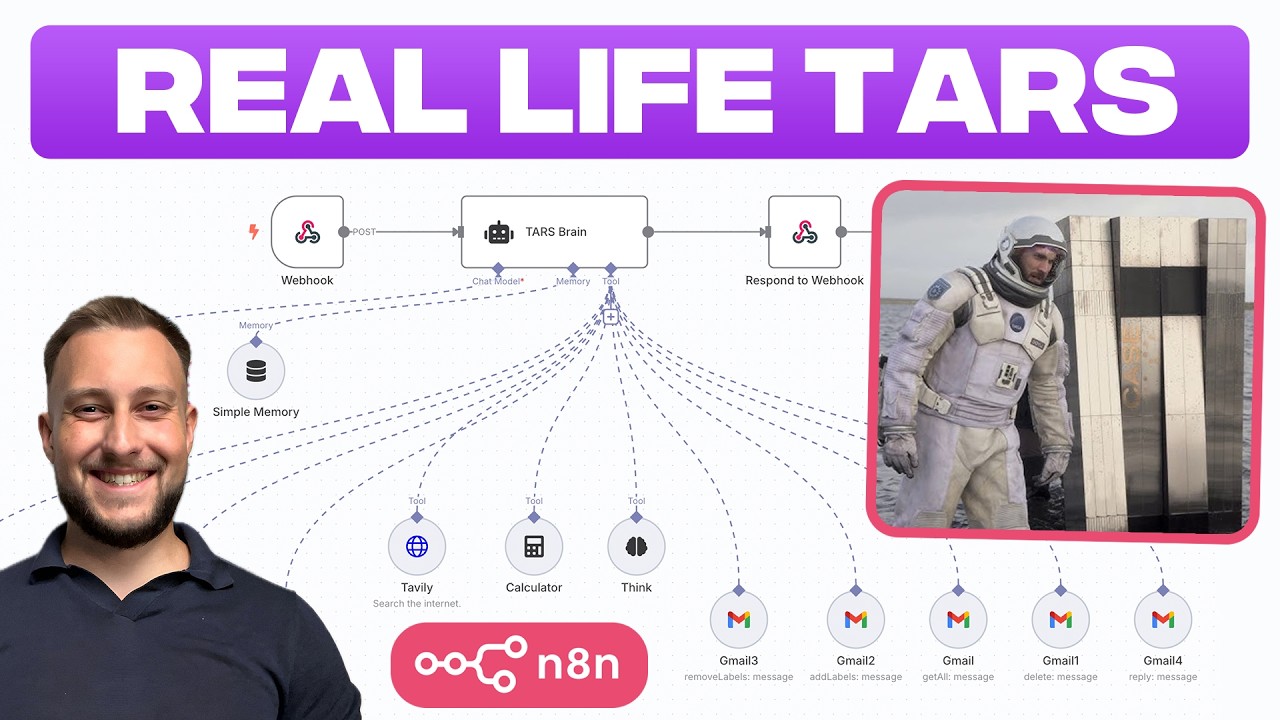 How I Built TARS From Interstellar with No Code (Lovable, N8N ...
