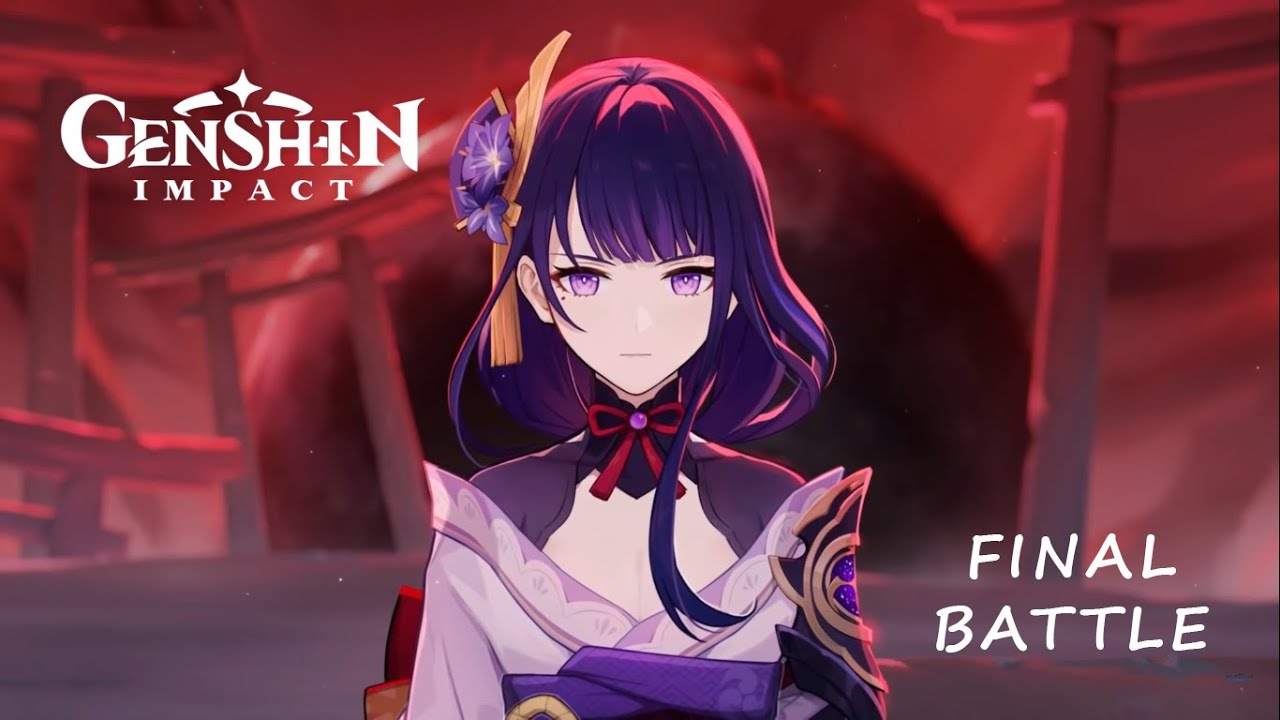 Raiden Shogun vs Aether (Traveler) - Final Boss Fight - Genshin Impact ...