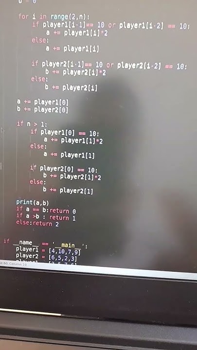 Determined the winner of a bowling Game Leetcode Contest @m-coders ...